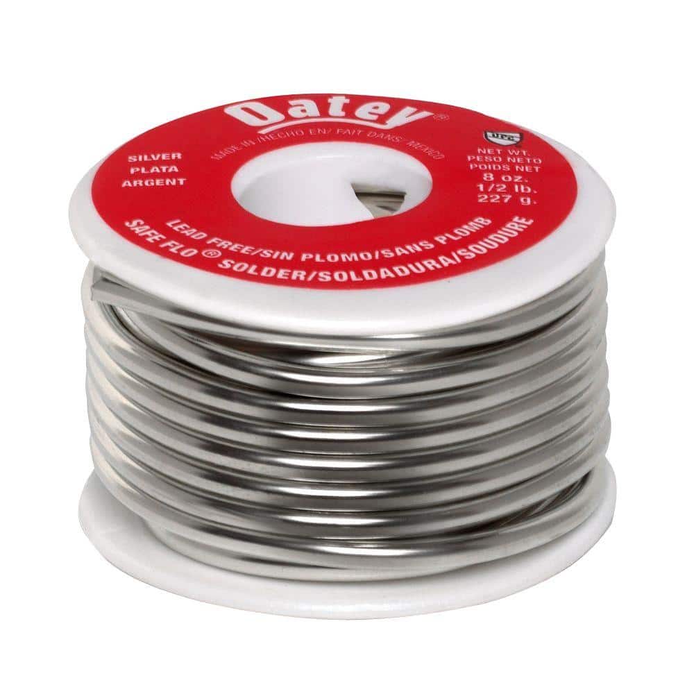 Oatey Safe Flo 8 oz. Lead-Free Silver Solder Wire 29024 - The Home Depot