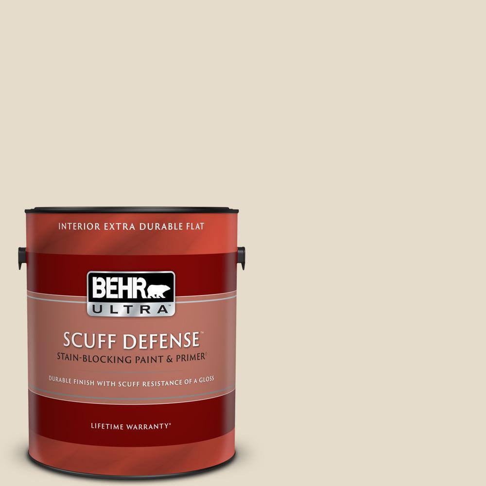 BEHR ULTRA 1 gal. #OR-W08 Coco Malt Extra Durable Flat Interior Paint ...