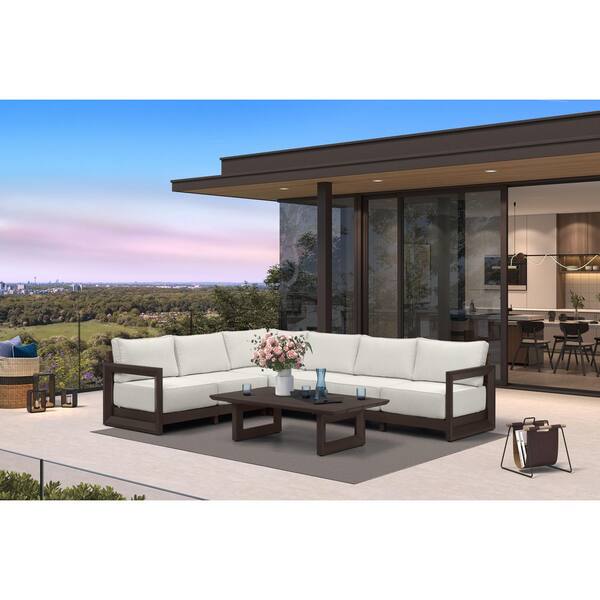 PURPLE LEAF 7 Pieces Patio Conversation Sets All Weather Outdoor Couch ...