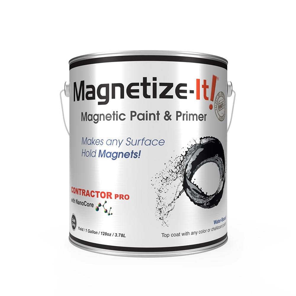 MAGNETIZE-IT! Magnetic Paint and Primer Contractor Pro 1-Gal. (128 oz ...