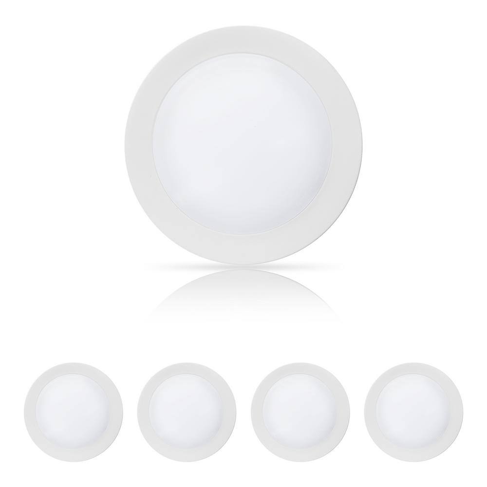 Cedar Hill 7.5 in. Dimmable LED Disk Light Flush Mount Recessed Ceiling ...