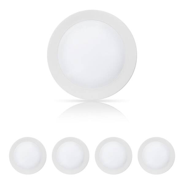 Cedar Hill 7.5 in. Dimmable LED Disk Light Flush Mount Recessed Ceiling ...