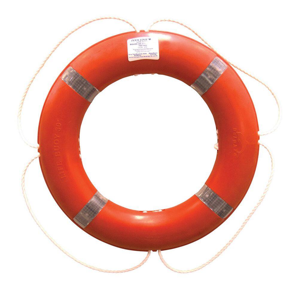 Dock Edge 30 in. Life Ring Buoy, Orange DE56103F - The Home Depot