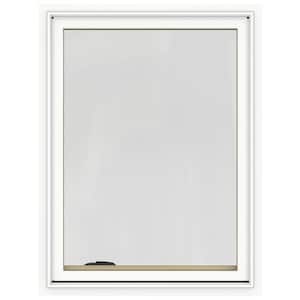 Andersen 28-3/8 in. x 40-13/16 in. 400 Series White Clad Wood Casement ...