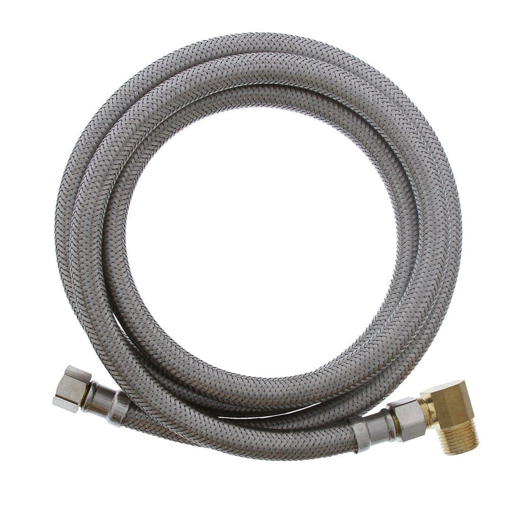 JONES STEPHENS 3/8 in. Compression x 60 in. Braided Stainless Steel ...