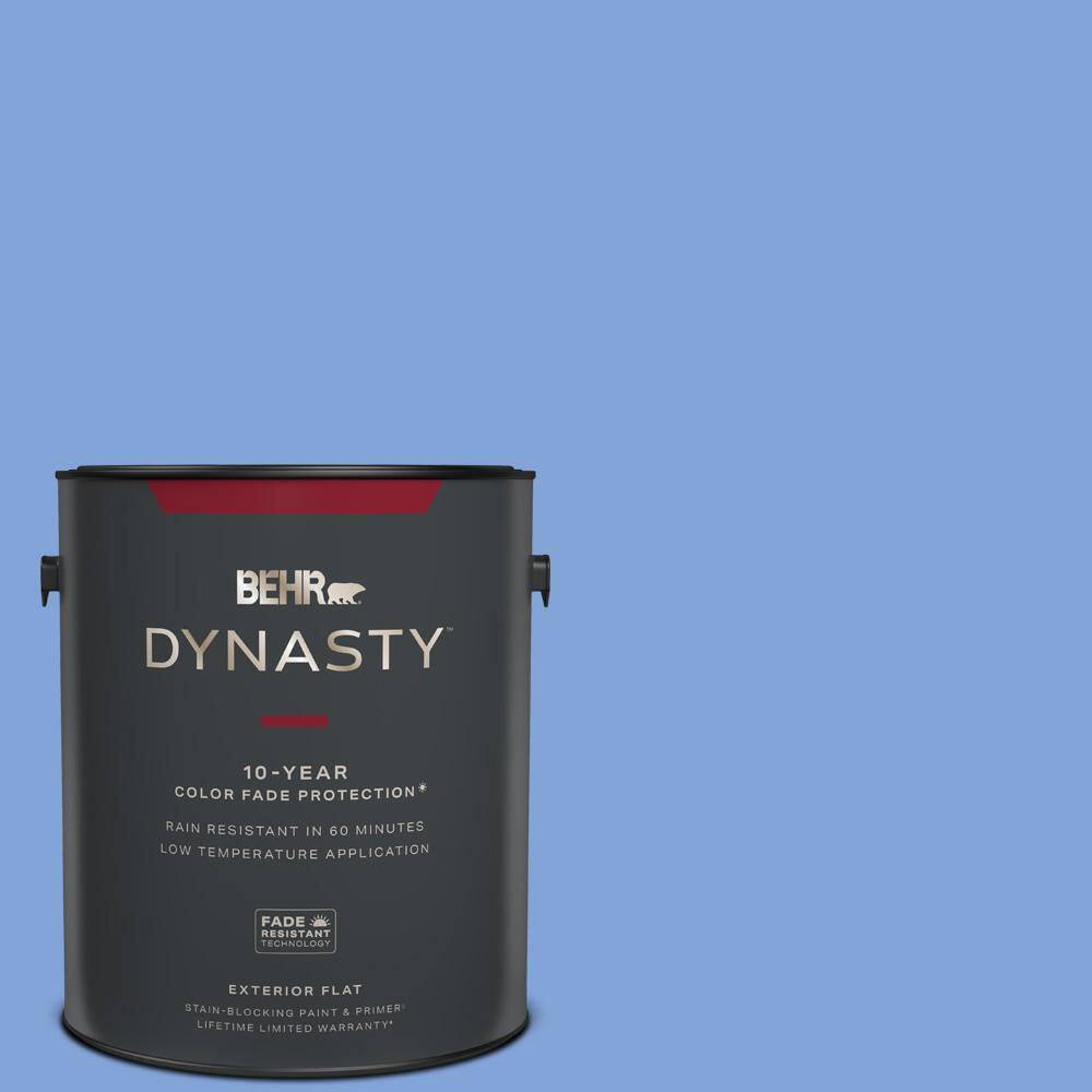 BEHR DYNASTY 1 gal. #P530-4 Periwinkle Flat Exterior Stain-Blocking ...
