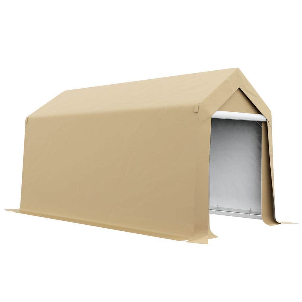 Sudzendf 7 ft. W x 12 ft. D x Waterproof Portable Roof Steel Frame ...