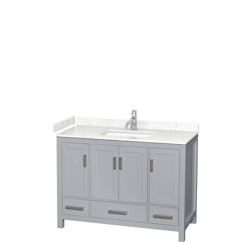 Wyndham Collection Sheffield 48 in. W x 22 in. D Single Bath Vanity in ...