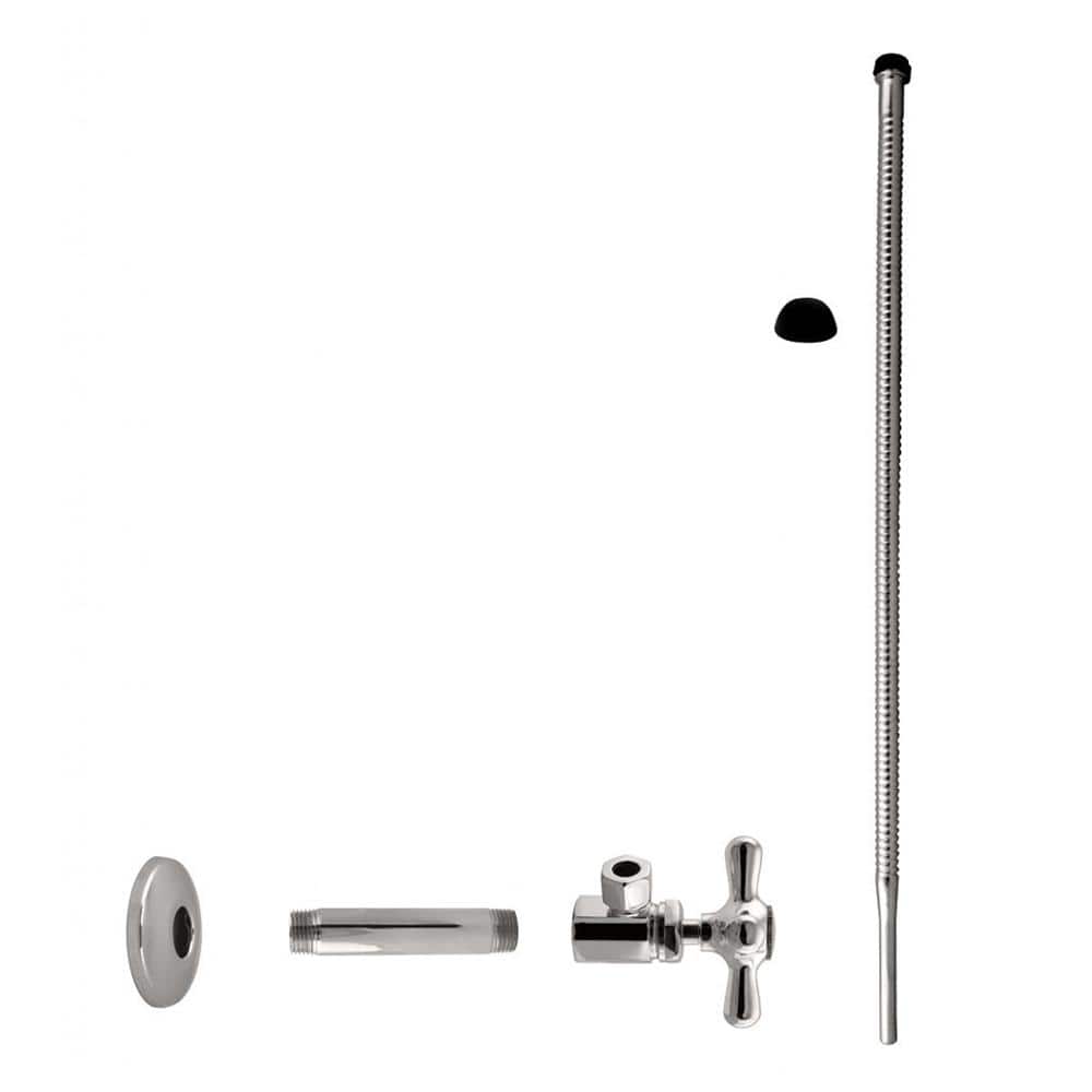 Westbrass 1 2 In IPS X 3 8 In OD X 20 In Corrugated Supply Line Kit westbrass-1-2-in-ips-x-3-8-in-od-x-20-in-corrugated-supply-line-kit