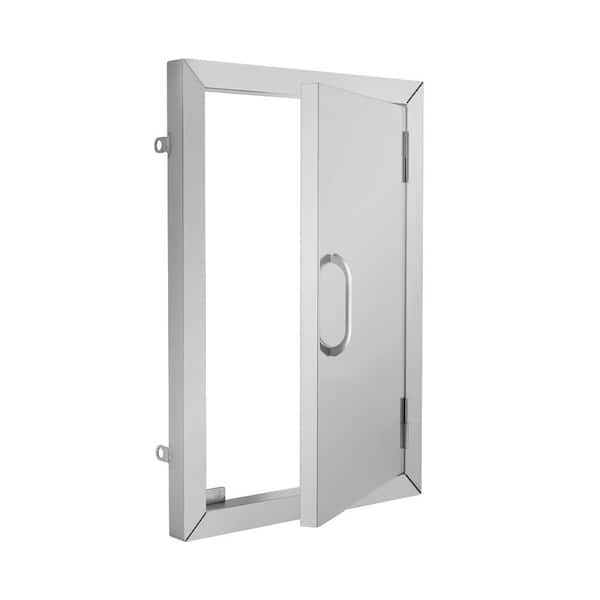 Winado 17 in. Stainless Steel BBQ Grill Single Access Door Panel ...