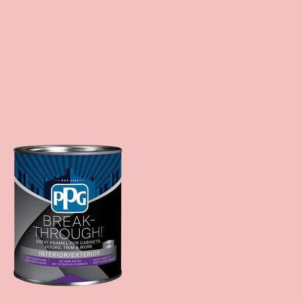 Break-Through! 1 qt. PPG1187-3 Silver Strawberry Satin Door, Trim ...