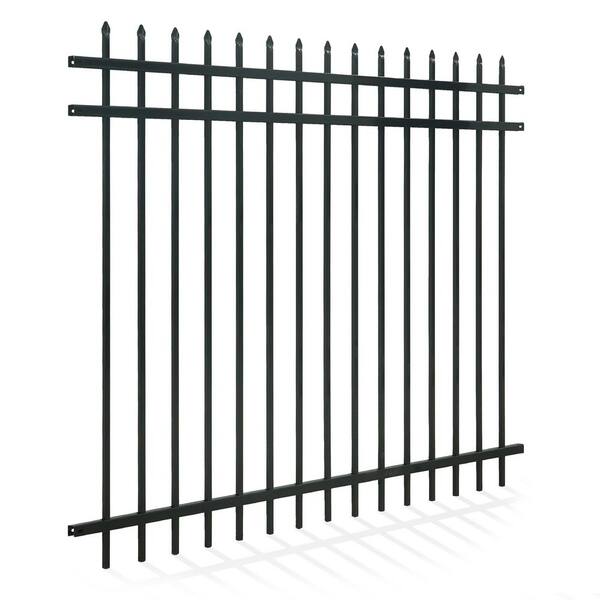 Fencer Wire 5 ft. x 6 ft. Heavy-Duty Steel Spaced Bar Pointed Pinnacle ...