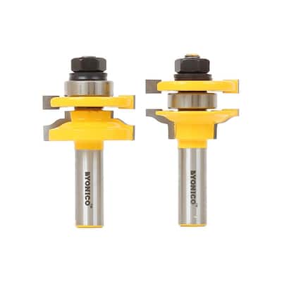 Yonico Rail and Stile Shaker 1/2 in. Shank Carbide Tipped Router Bit ...