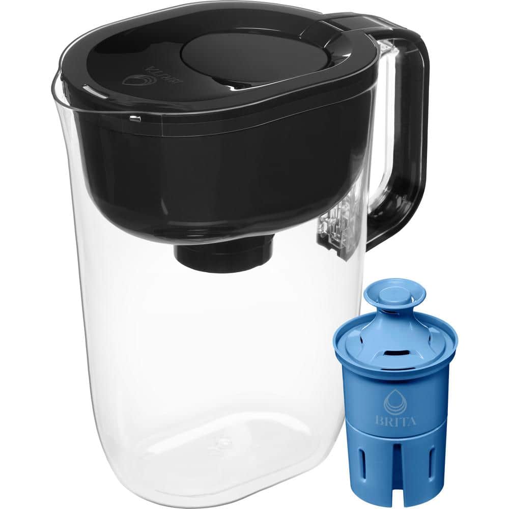 Brita Huron Black Water Filter Pitcher 6025850696 - The Home Depot