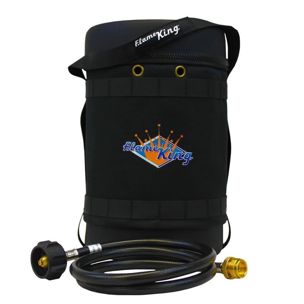 Flame King Gas Hauler Kit: Insulated Protective Carry Case for 5 lbs ...