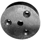 Deck2Wall Spacer Black Polypropylene Spacer 2-1/2 in. Diameter 5/8 in ...