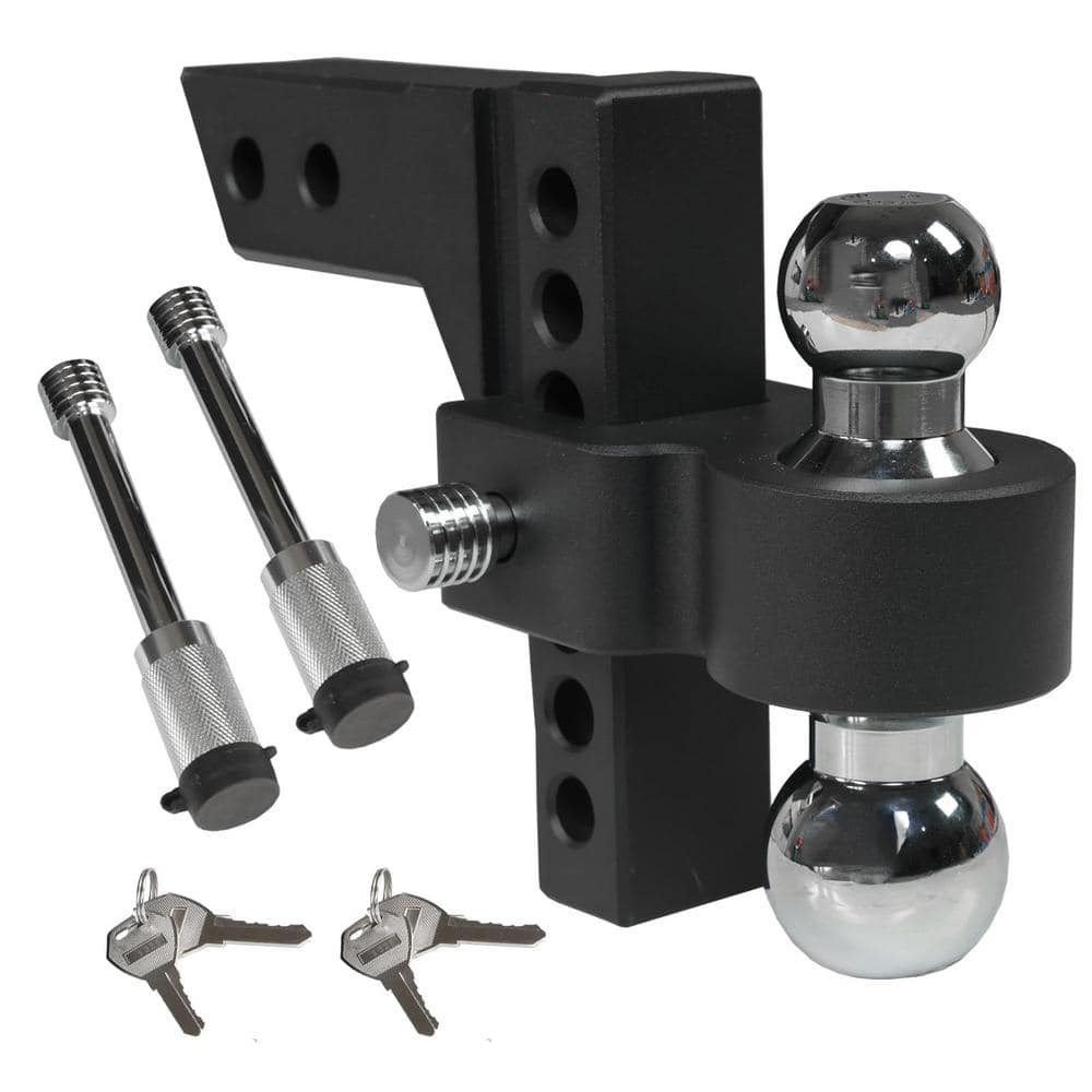 Big Red Adjustable Trailer Towing Hitch and Ball Mount: Fit 2 in. and 2 ...