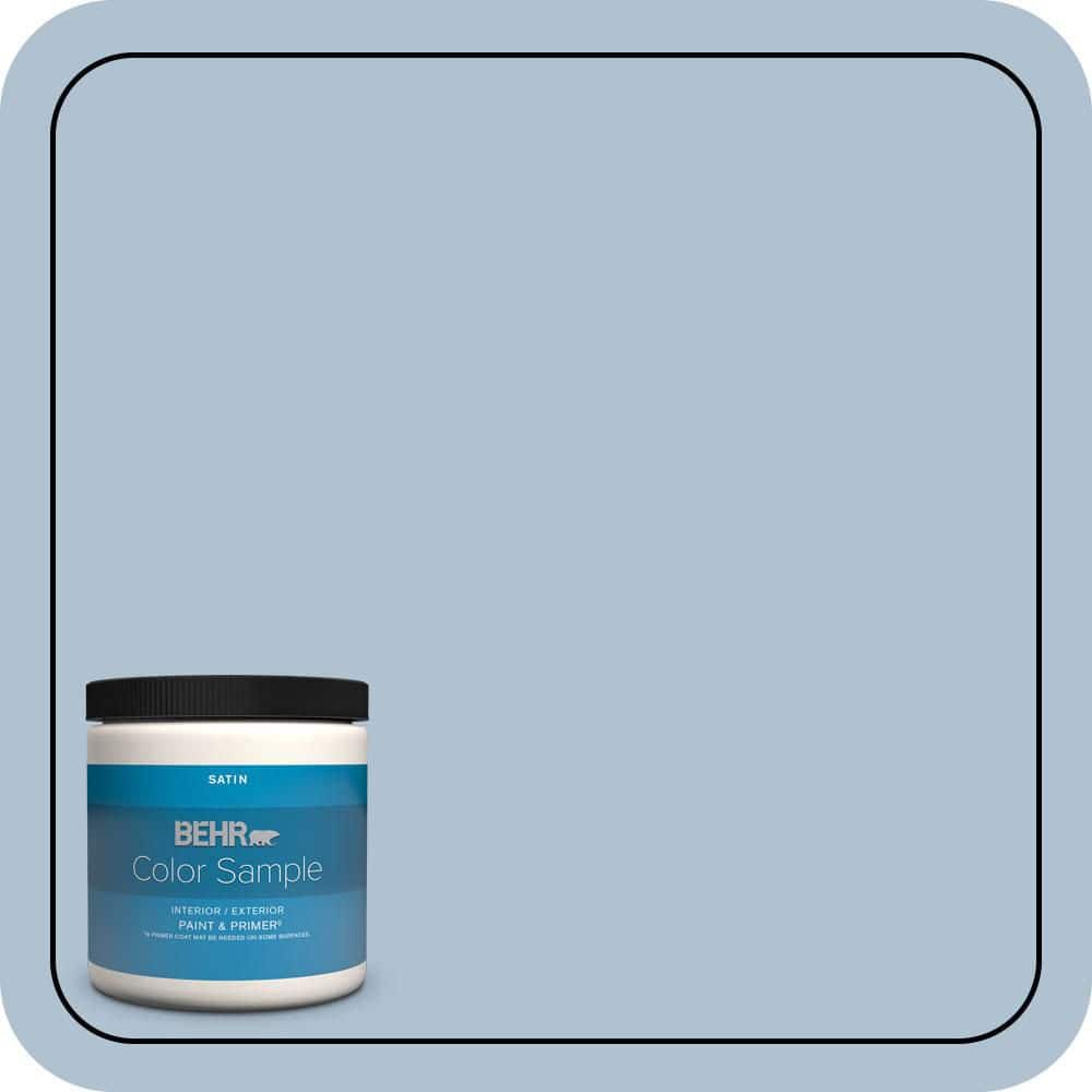 BEHR PREMIUM PLUS 8 oz. #S510-2 Boot Cut Satin Enamel Interior/Exterior ...