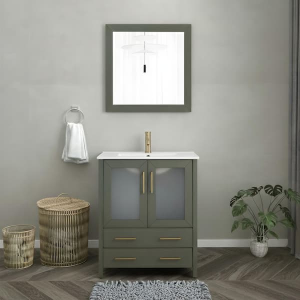 Reviews for Vanity Art Brescia 30 in. Single Sink Freestanding Espresso ...