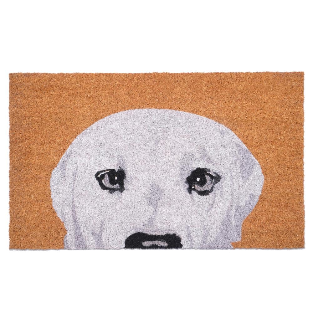 Calloway Mills White Labrador 24 in. x 36 in. Indoor or Outdoor Door ...
