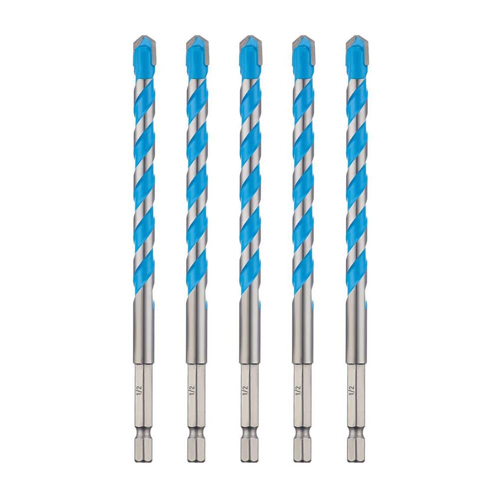 NVNOO 1/2 in. Concrete Drill Bit Set and Masonry Drill Bit Set for ...