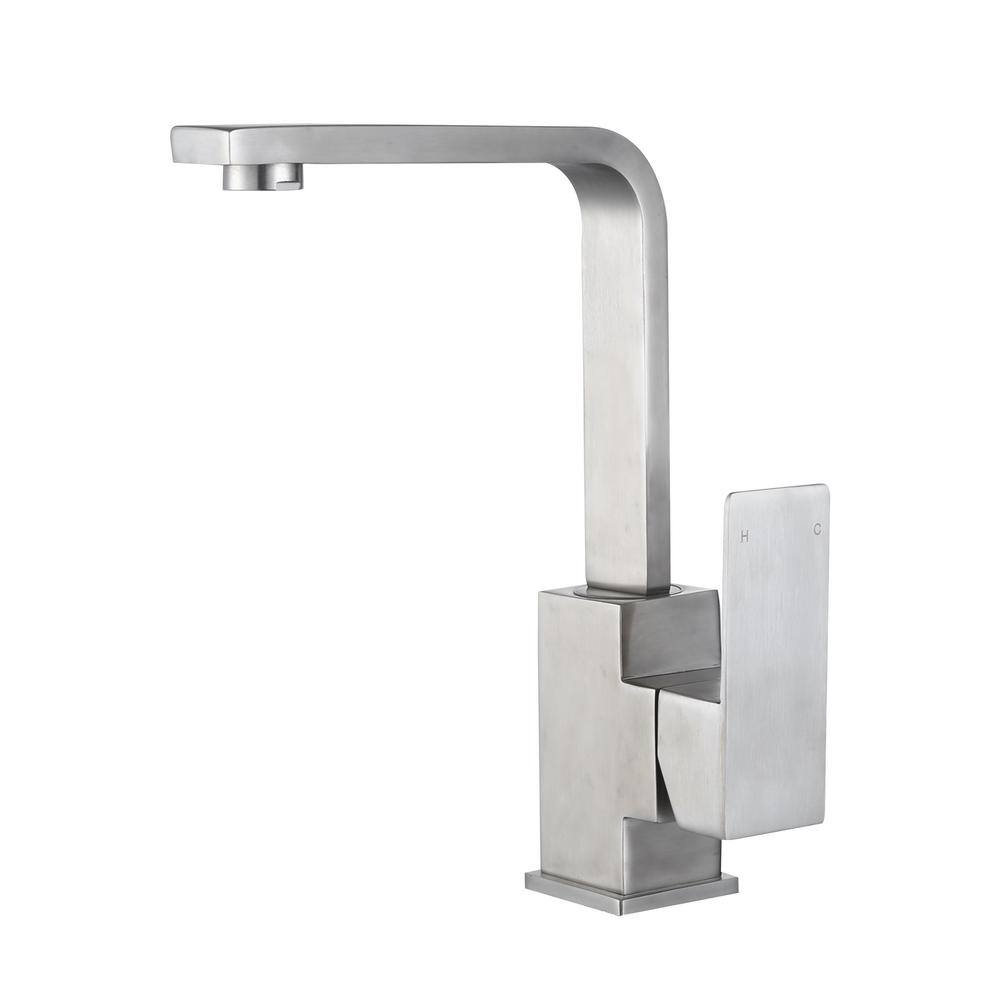 IVIGA Stainless Steel Single Handle Bar Faucet with Swivel Spout, 2 ...