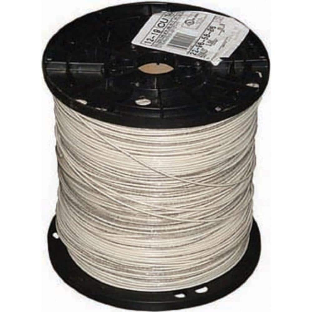 Southwire 2500 ft. 12 White Stranded CU THHN Wire 22965806 - The Home Depot