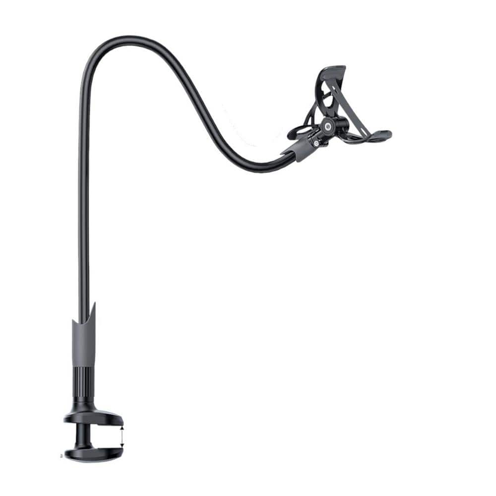 EKIEUDL Black Holder Bed Gooseneck Mount Phone Clamp Clip Long Arm ...
