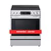 LG 30 in. 5 Burner Element Slide-In Induction Range with InstaView and ...