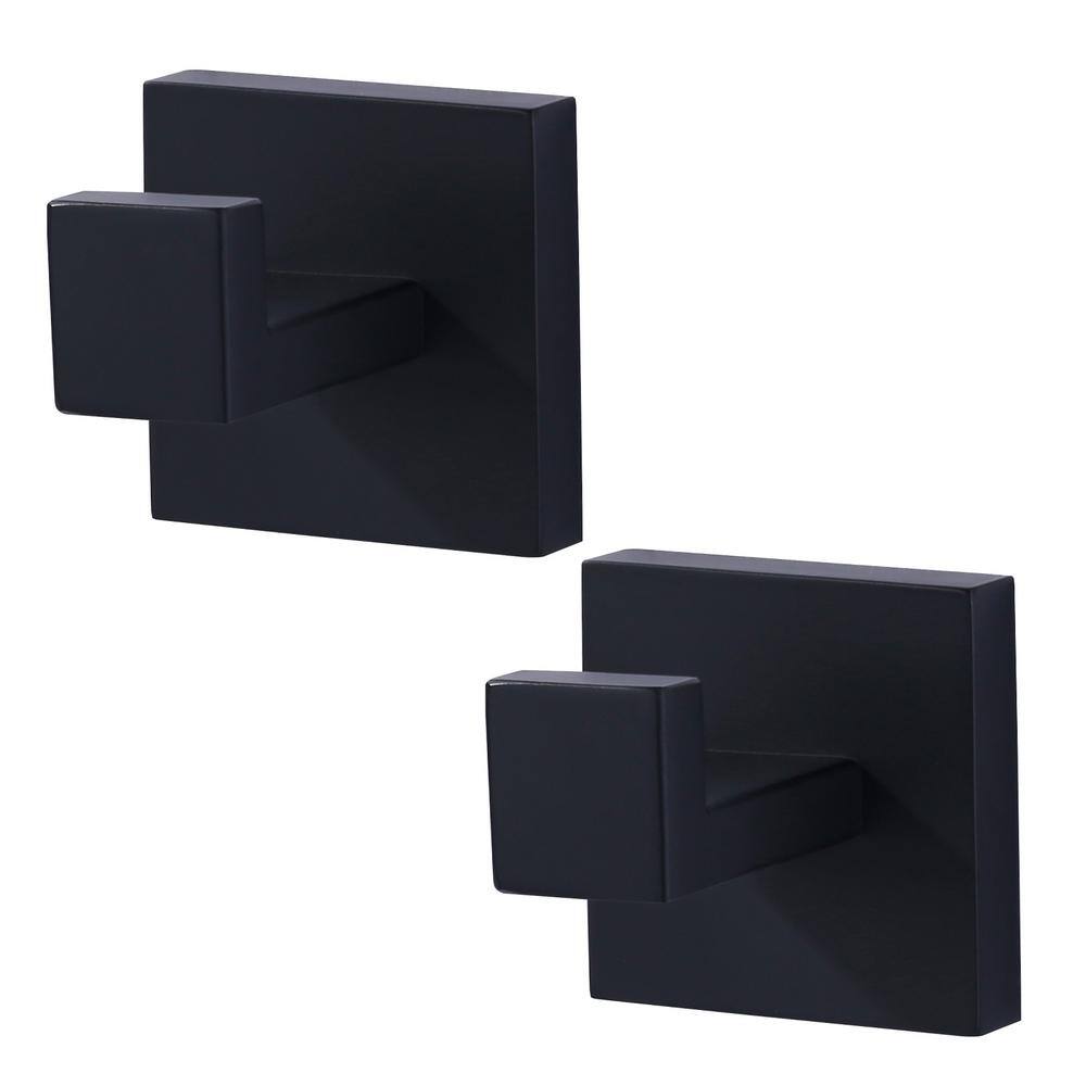 IVIGA Square Stainless Steel Bath Hardware Accessory Wall Mount J-Hook ...