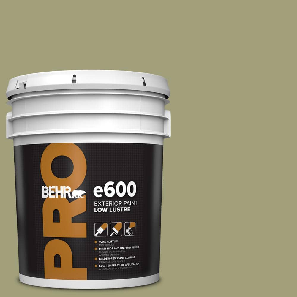 BEHR PRO 5 gal. #MQ6-57 Bermuda Grass Low Luster Exterior Paint PR62305 ...