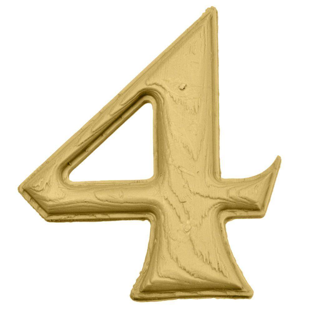 HY-KO 7 in. Simulated-Wood Number 4 GB-7/4 - The Home Depot