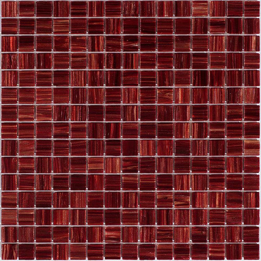 Apollo Tile Celestial Glossy Fire Brick Red 12 in. x 12 in. Glass ...