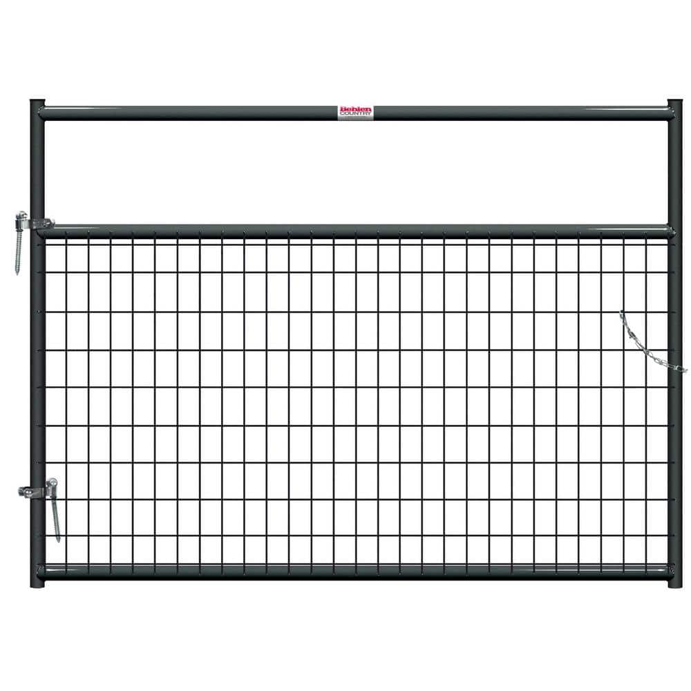 Ranch Master 72 in. x 50 in. Painted Gray Tube Gate 40132067 - The Home ...