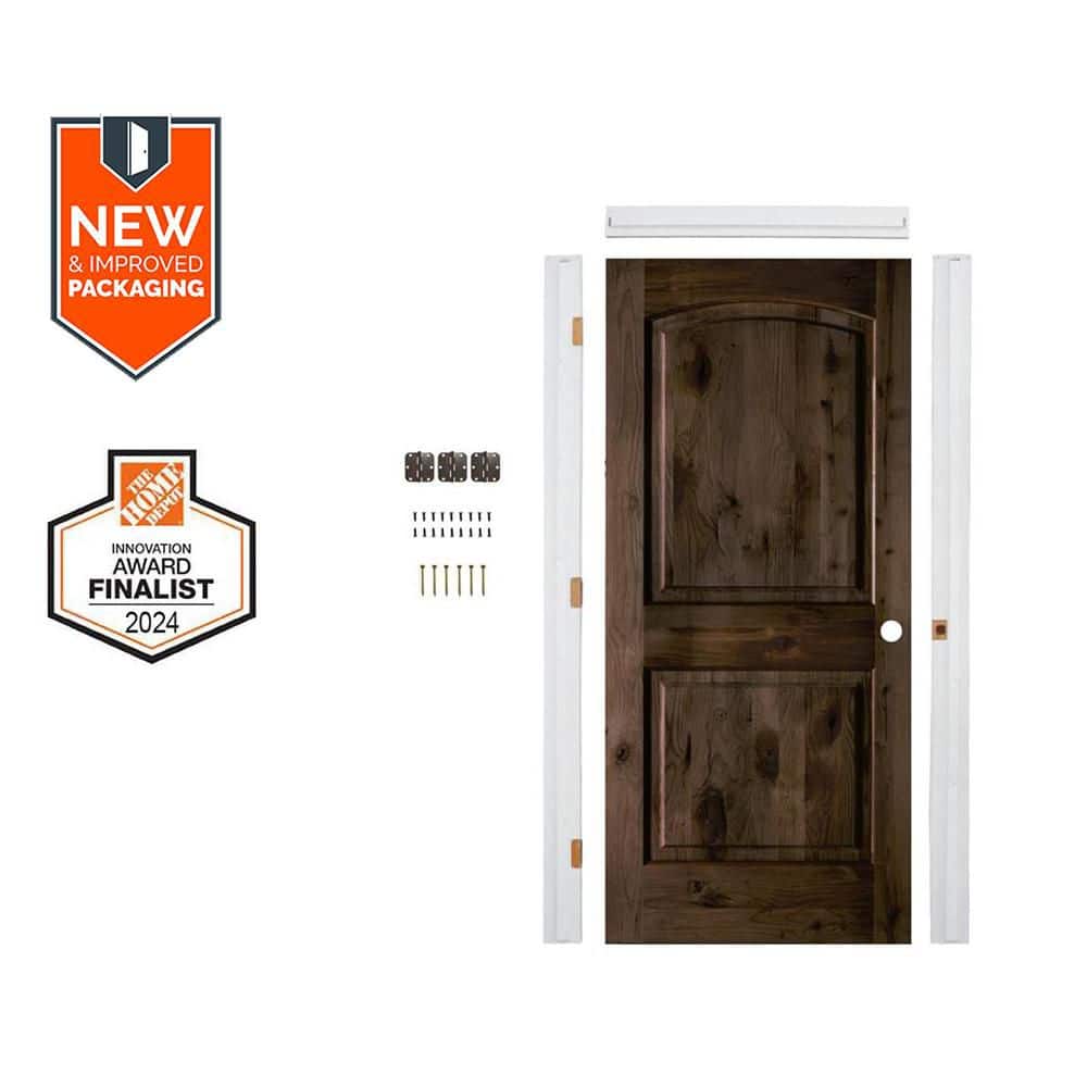 Reviews for Krosswood Doors Assembly Required 28 in. x 80 in. Knotty ...