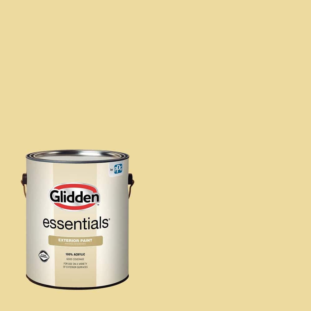 Glidden Essentials 1 gal. PPG1107-4 Demeter Flat/Matte Exterior Paint ...
