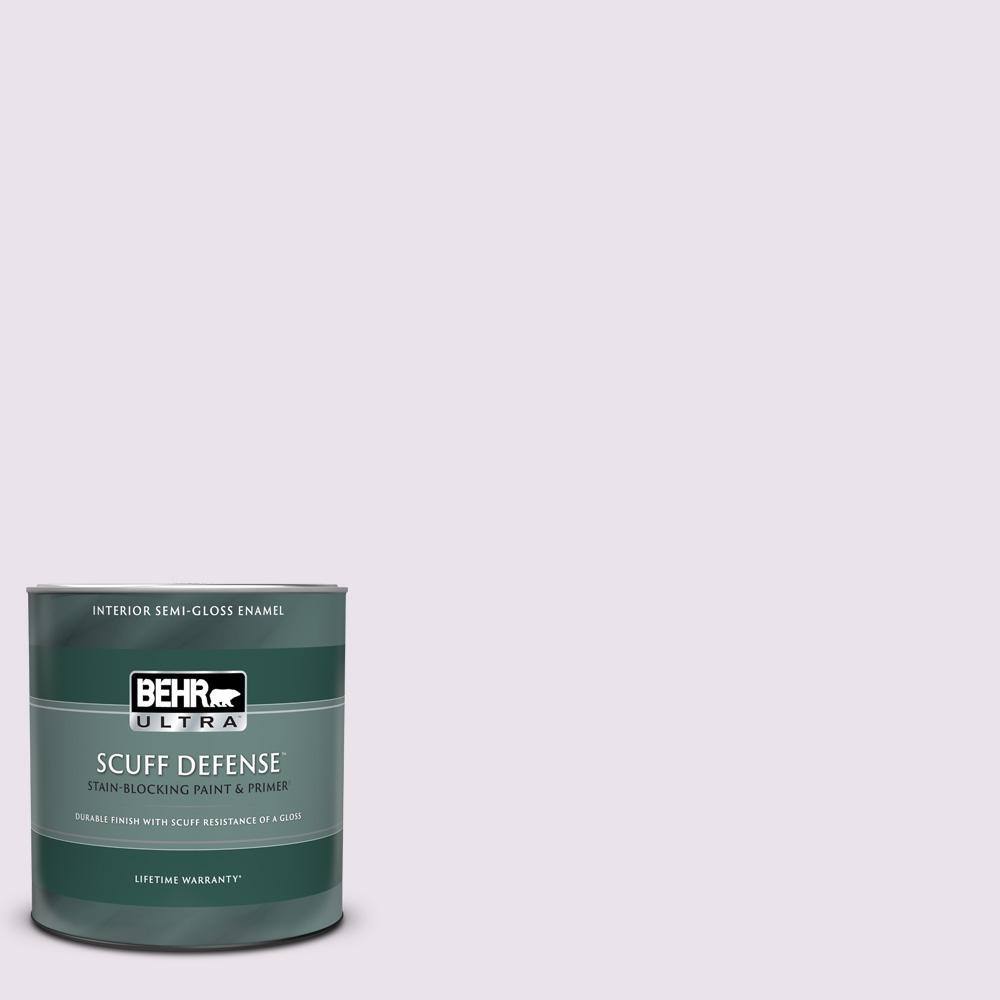 BEHR ULTRA 1 qt. #660A-1 Muted Melody Extra Durable Semi-Gloss Enamel ...