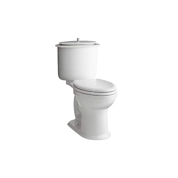 DXV Oak Hill 1.28 GPF Single Flush Toilet Tank Only in Canvas White ...