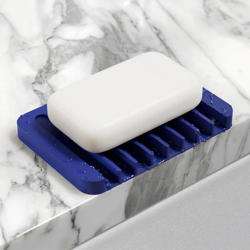 KRAUS Self-Draining Silicone Soap Dish/Sponge Holder Drying Mat for ...