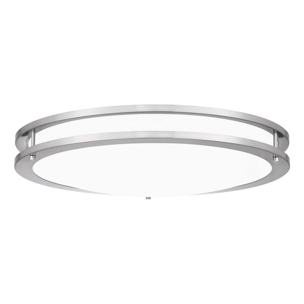 Quoizel Euclid 24 in. Brushed Nickel LED Semi-Flush Mount EUC1624BN ...