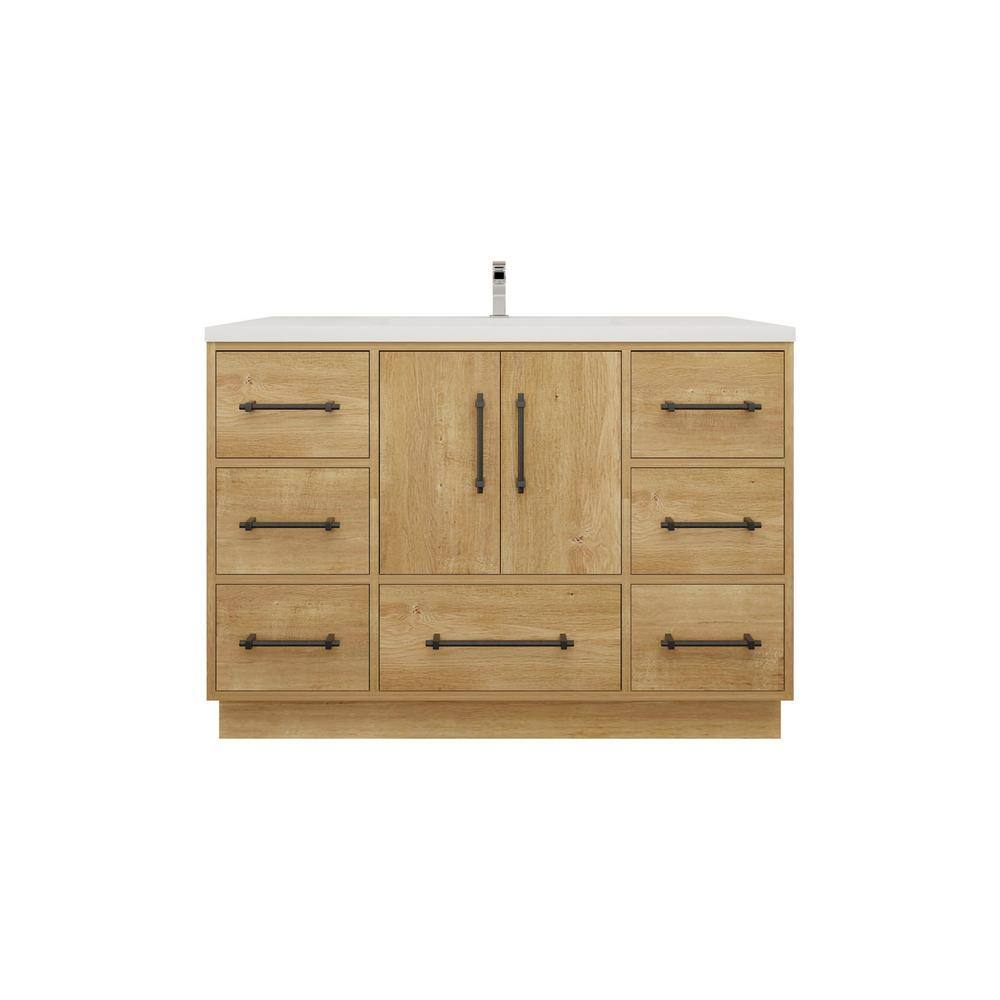 BV Better Vanity Victoria 47 in. W x 20 in. D x 35 in. H Single Sink ...