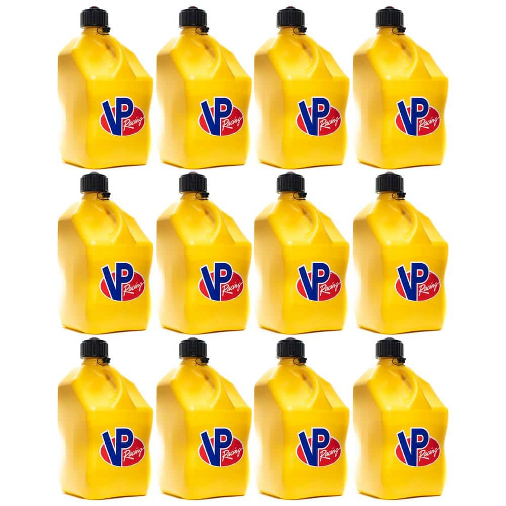 VP Racing Plastic 5.5 Gallon Container Utility Jug, Yellow (12 Pack) 12 ...