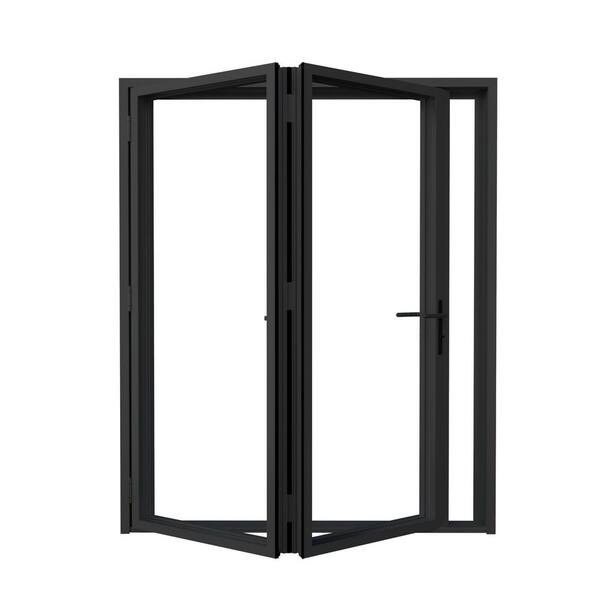 ARK DESIGN 72 in. x 96 in. Left Swing/Outswing Double Tempered Glass ...