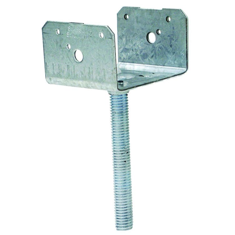 Simpson Strong-Tie EPB Galvanized Elevated Post Base with Threaded Rod ...