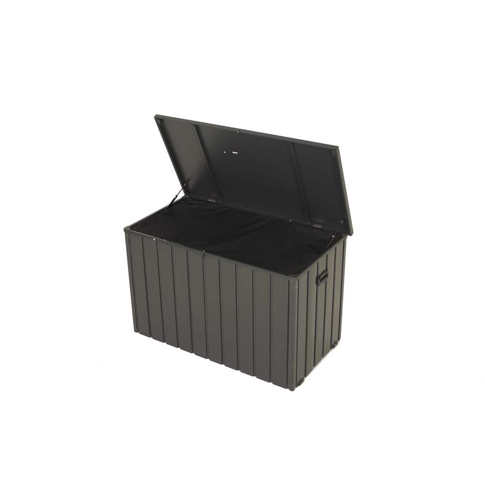 SOTEN RUGGED TABLET LLC 100 Gal. Steel Outdoor Storage Deck Box ...
