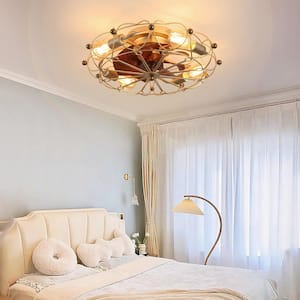 Byteany 18 in. Black Indoor Square Caged Industrial Ceiling Fan with ...