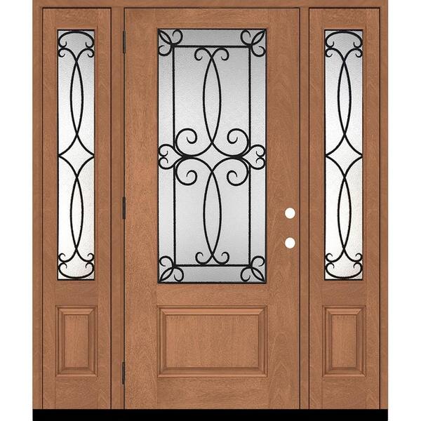 Steves & Sons Regency 64 in. x 96 in. 3/4Lite Georgian Decorative Glass ...