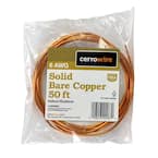 Cerrowire 15 ft. 4-Gauge Solid SD Bare Copper Grounding Wire 050-2400A3