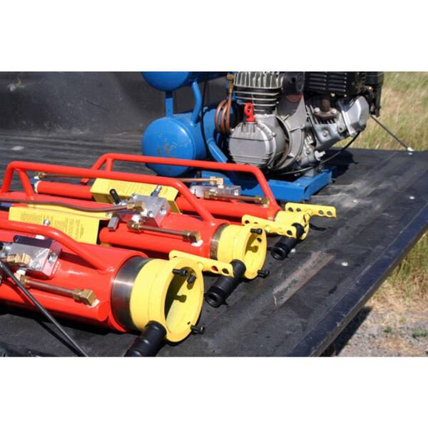 MAN SAVER Orange Steel Air Powered Fence Post Driver, 2-7/8 in. Max OD ...