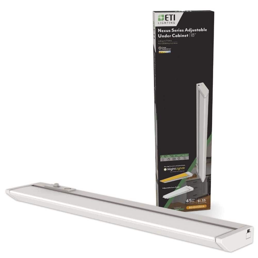 ETI LIGHTING NEXUS 18 in. Plug-in Adjustable Lens Night Light Mode ...